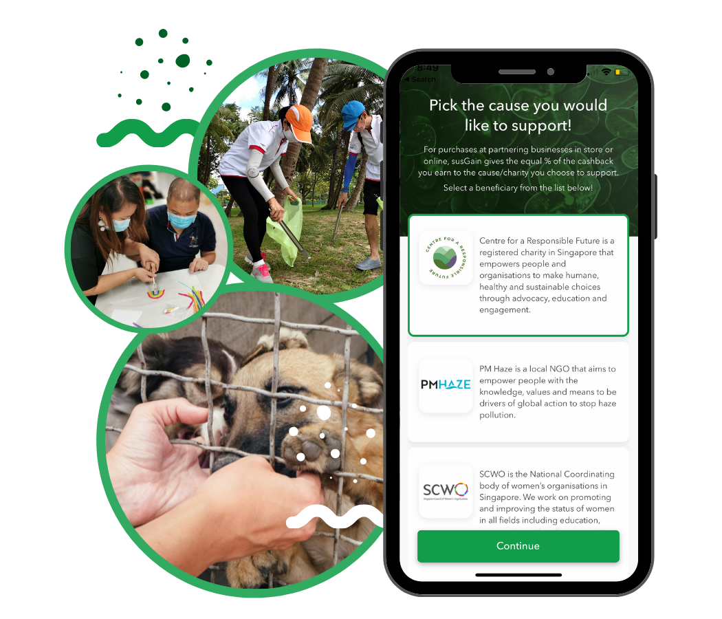 Sustainability rewards app for you, the planet and the community