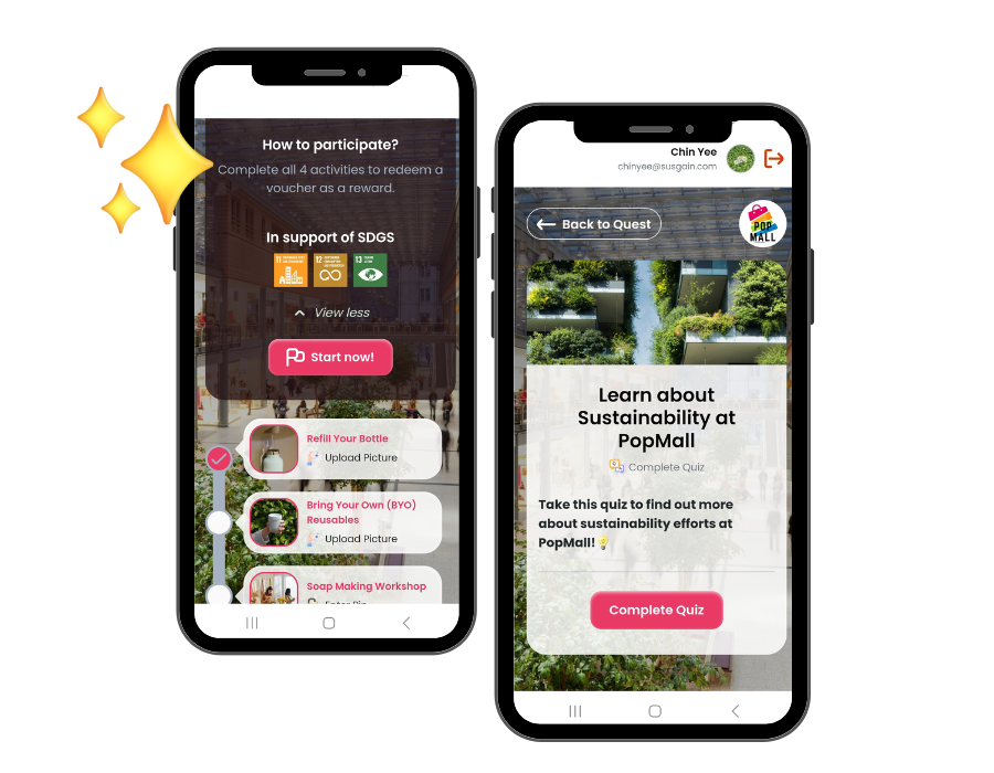 susgain - Customer Engagement with susGain Quest